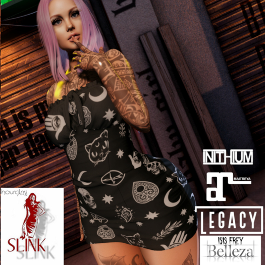 Second Life Marketplace Stayweird Goth Dress
